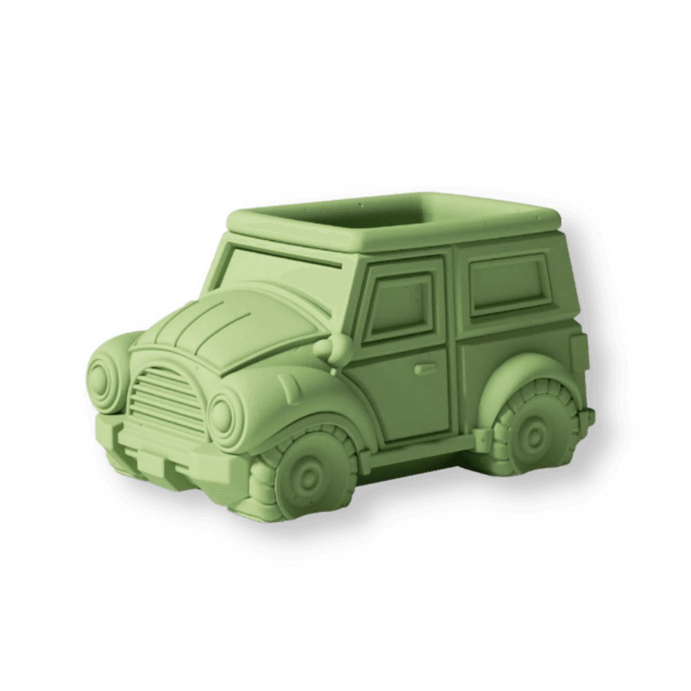 Boowan Nicole: Vintage Off-Road Car Plant Pot Concrete Silicone Mold