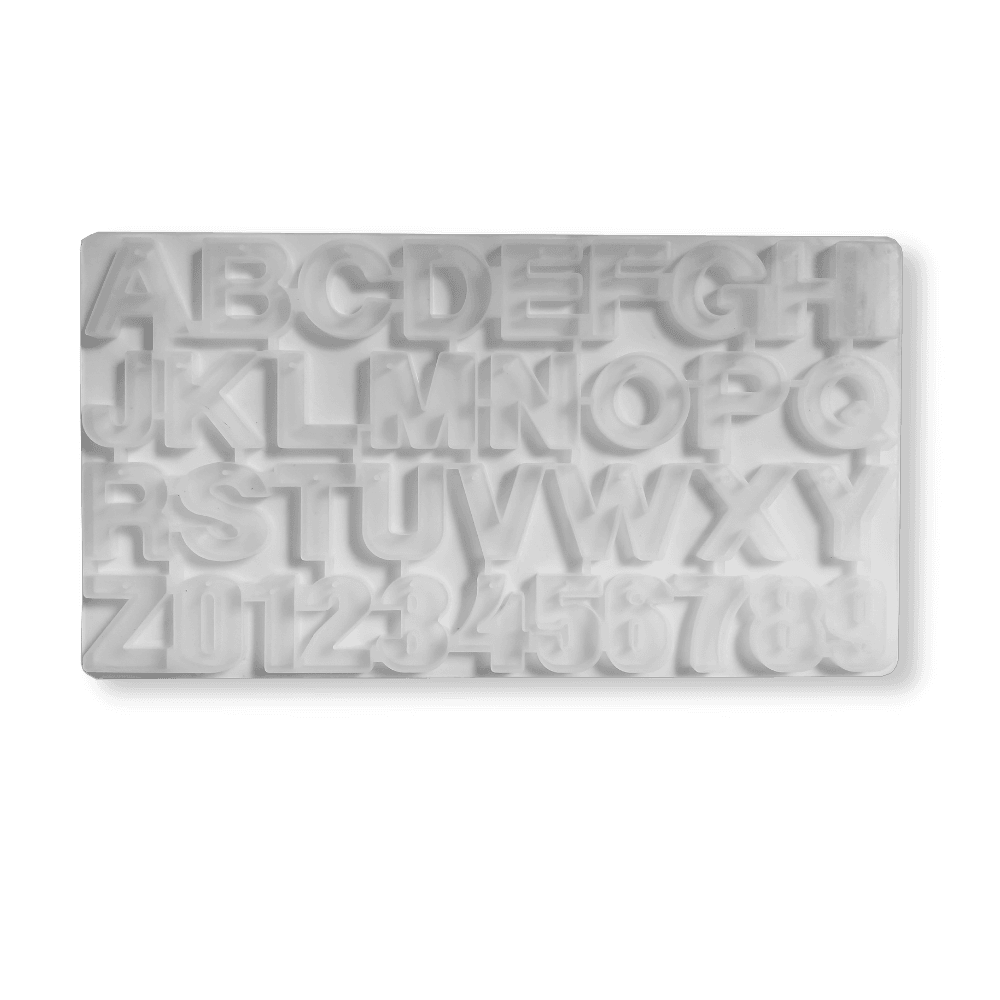 Eco-Mould: Alphabet With Hole Silicone Mould